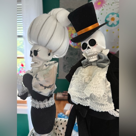 Costumes | Skeleton Couple Figurine Set | Poshmark